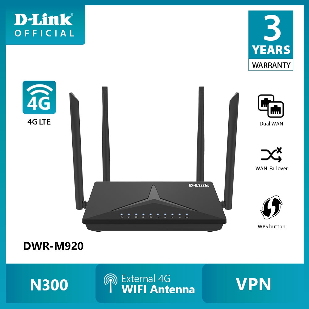 D-Link DWR-M920 N300 4G LTE Router | Shopee Philippines