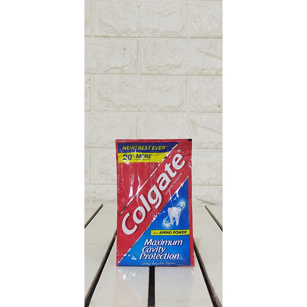 Colgate — Anticavity Toothpaste Maximum Cavity Protection 20 g sachet ...