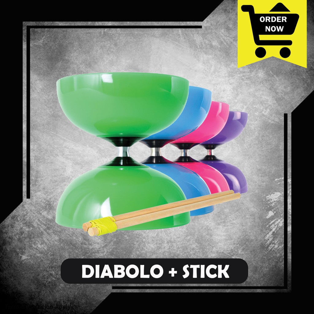扯铃 Yo-yo 2 in 1 ( 套装扯铃+木棒1对 Mydiabolo Vulcan + Diabolo Stick ) | Shopee ...