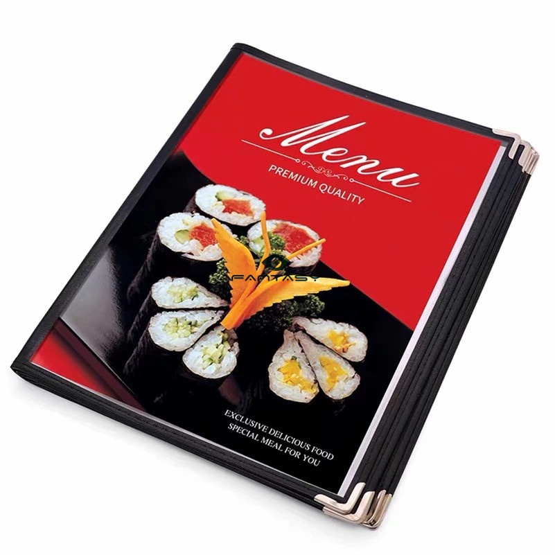 HD Transparent PVC Menu Folder Menu Book Transparent Menu Cover Menu ...