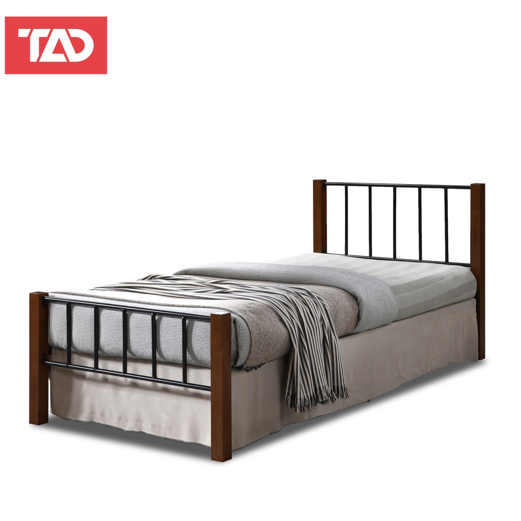 Bed Frame TAD LINSKI (Wooden Post Bed) | Shopee Philippines
