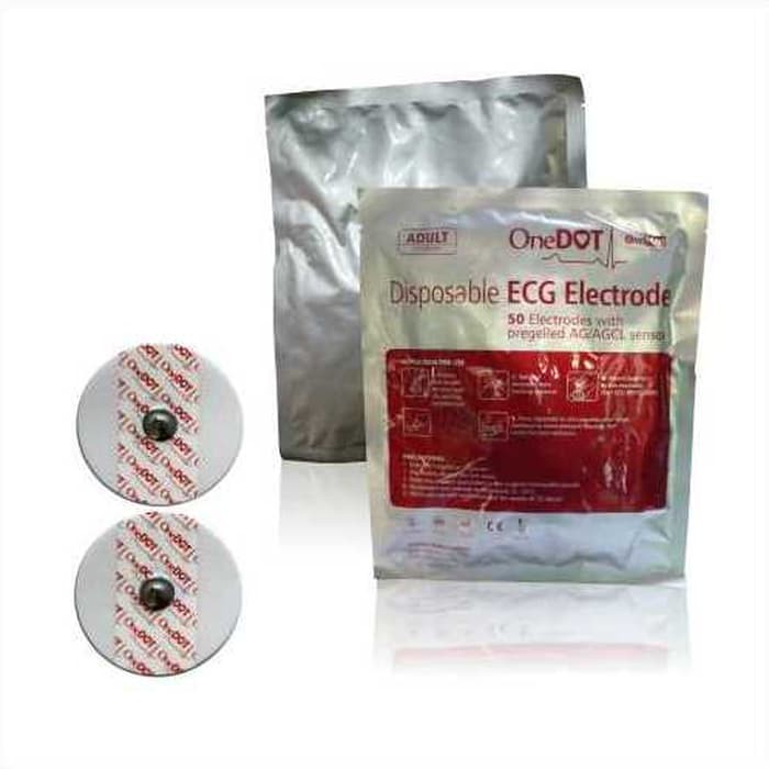 Ecg Electrode Adult ECG Electrode 50 OneDot Electrocardiograph | Shopee ...