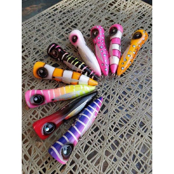 KAYU Bait/lure Casting Top Water Popper Wooden 20gram Handmade By ...