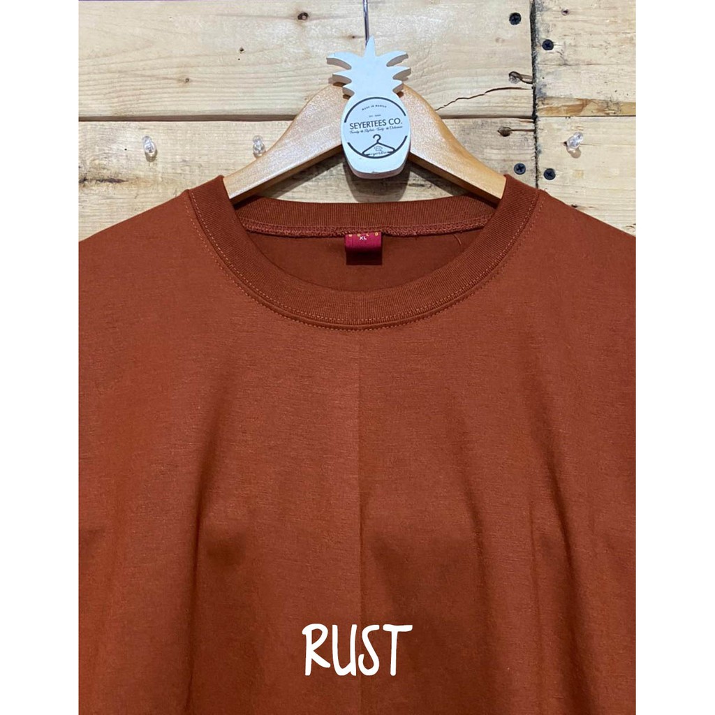 [SEYERTEES] YALEX ROUND Neck Red Label XS to 5XL MUSTARD RUST KHAKI ...