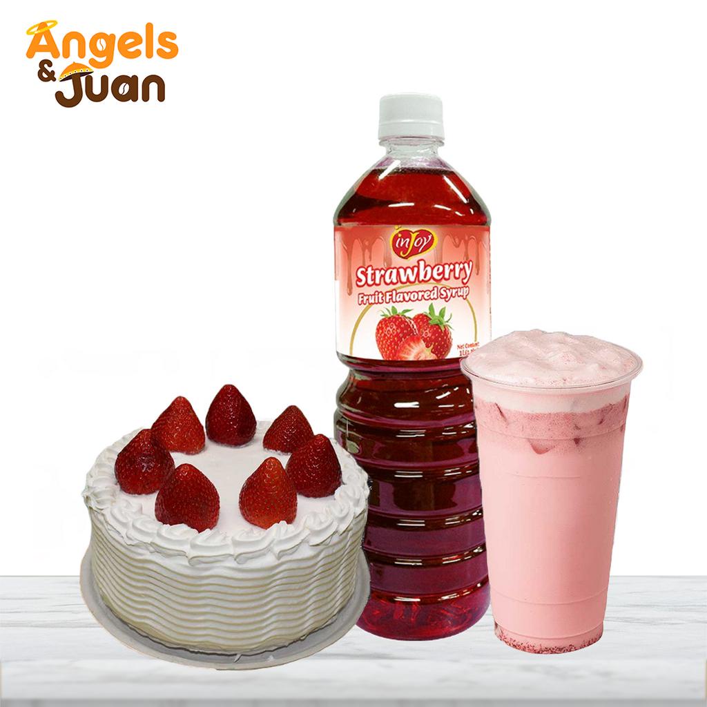 Injoy Fruit Strawberry Syrup 1L | Shopee Philippines