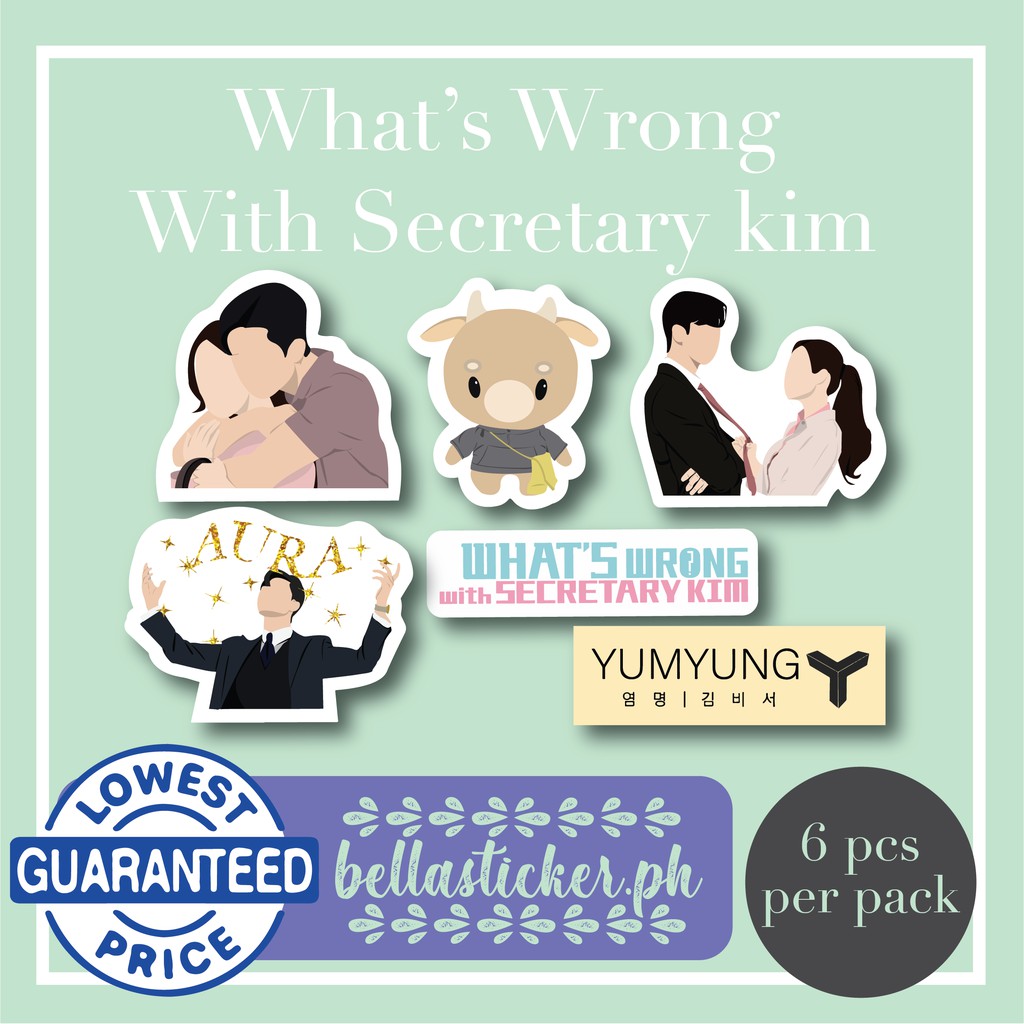 *WATERPROOF LAMINATED* WHAT'S WRONG WITH SECRETARY KIM STICKER PACK SEC ...