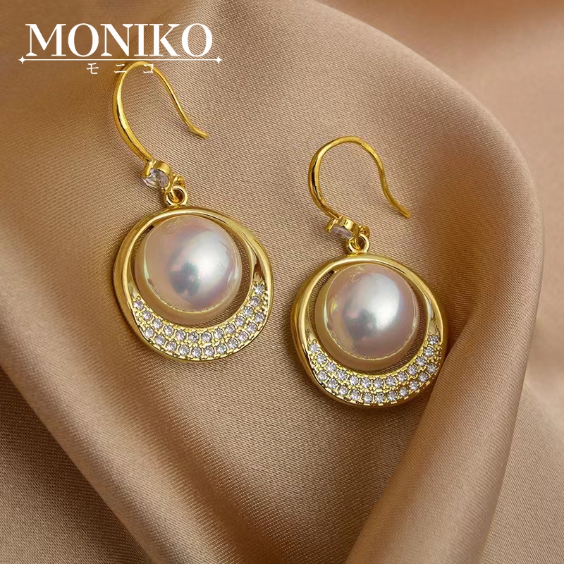 MONIKO 18k Gold Plated Mermaid's Tear Natural Freshwater Pearls Fashion ...