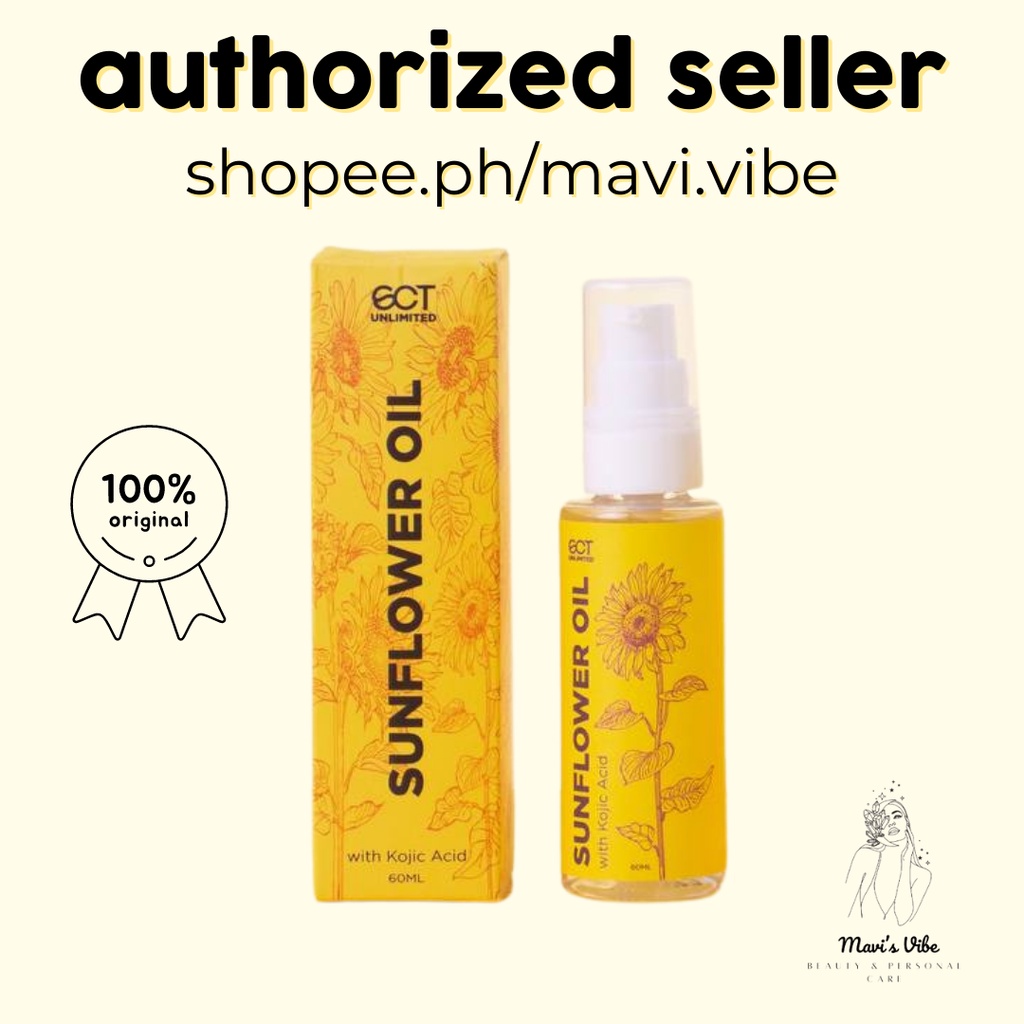 SCT Unlimited: Sunflower Oil with Kojic Acid (60 ml) | Shopee Philippines