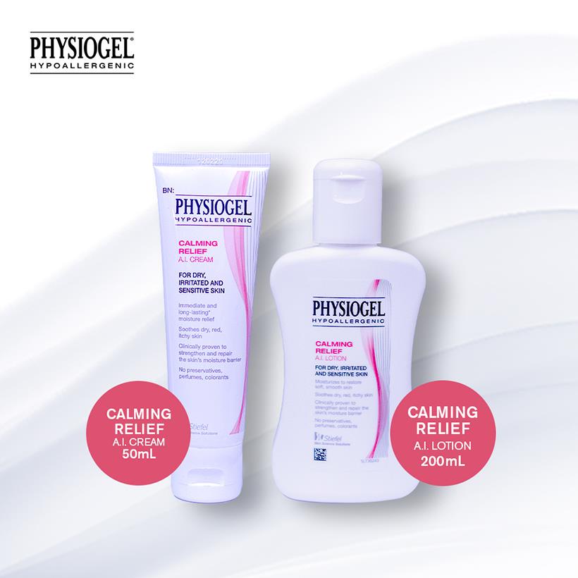 Physiogel Hypoallergenic Calming Relief AI Cream 50ml with AI Body Lotion 200ml | Shopee Philippines