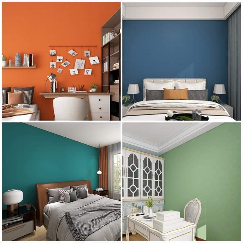 Waterproof Wallpaper 10M*45CM PVC Plain color Stripe Paper Pvc Self ...