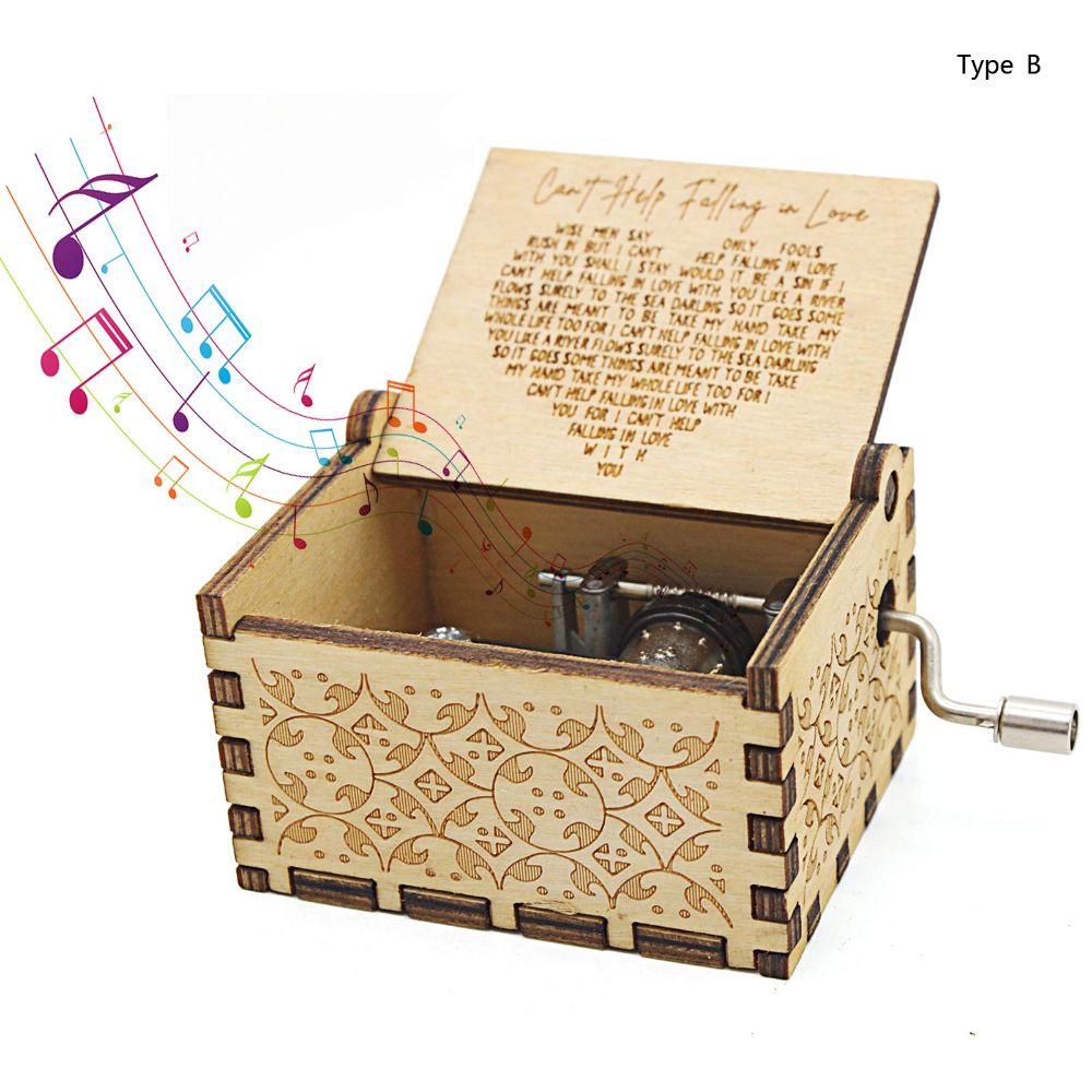 FOREVER Girlfriend Hand-Cranked Birthday Presents Engraving Music Box ...