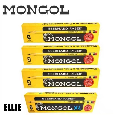 Mongol Pencil #!1 #2 #3 ,XL Sold per box/12pcs | Shopee Philippines