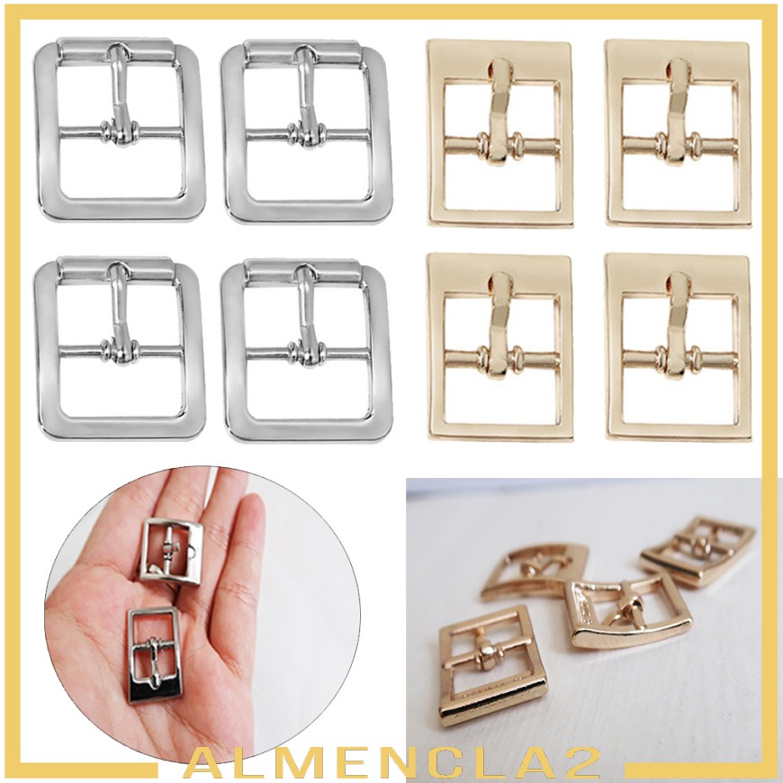 [ALMENCLA2] 4pcs Center Bar Buckles Pin Single Prong Belt Buckle DIY ...