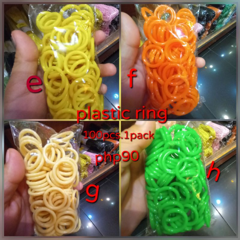 Plastic rings 100pcs.1pack | Shopee Philippines
