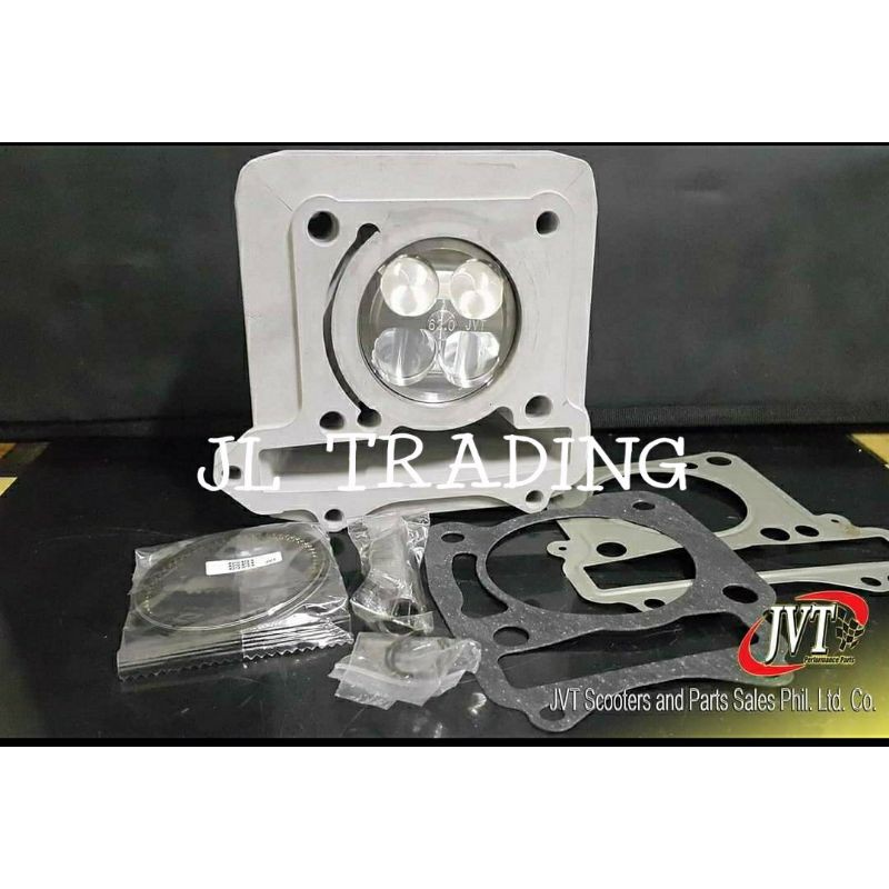 JVT BLOCK CHROME BORE/CERAMIC BORE KIT (62mm , 66mm) FOR RAIDER 150 ...