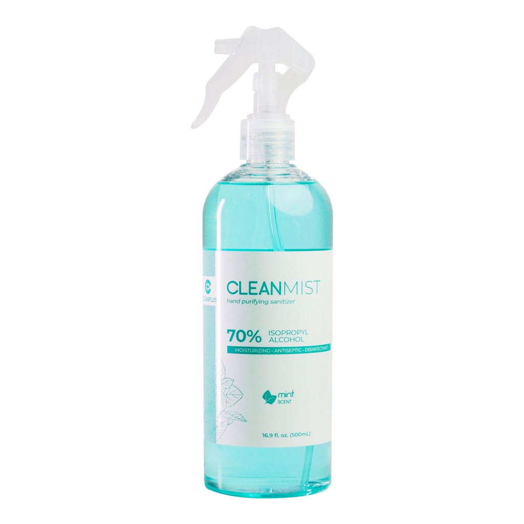 CleanPlus Clean Mist 70% Isopropyl Alcohol - Mint Scent | Shopee ...