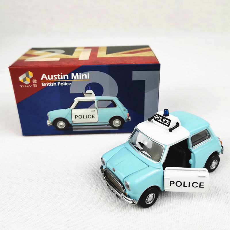 Tiny UK21 Austin Mini Cooper Bristish Police Car 1/50 Diecast Model ...