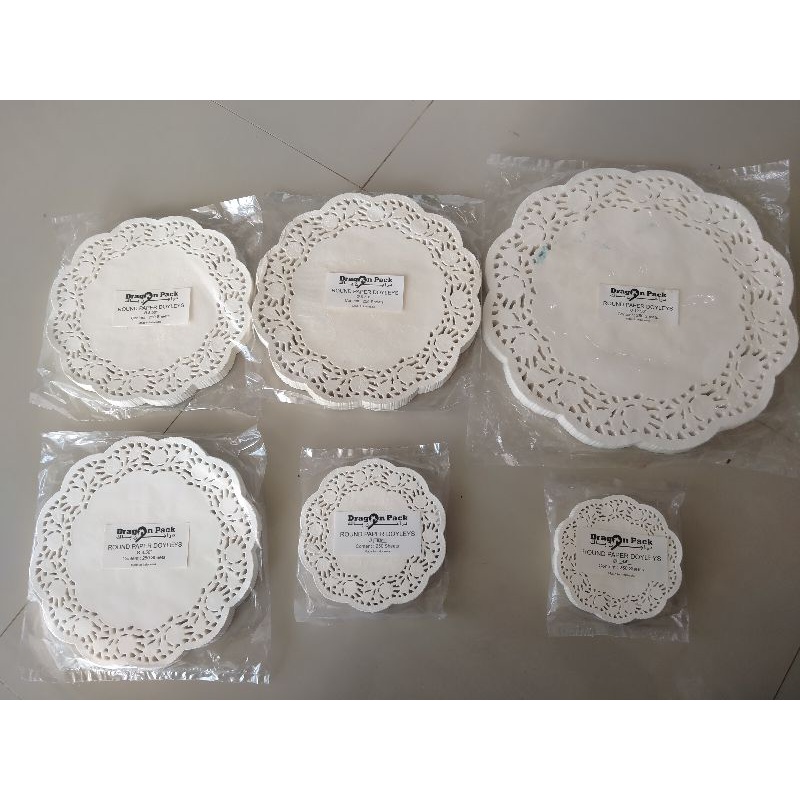 Doilles PAPER/DOILES PAPER Cake Mat/Lace PAPER REPACK Contents | Shopee ...