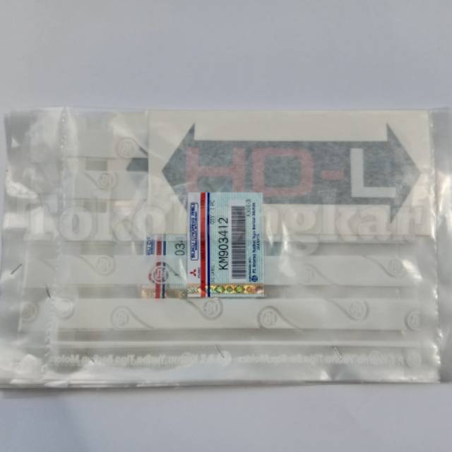 HD-L Sticker for Mitsubishi Canter - Original Part | Shopee Philippines