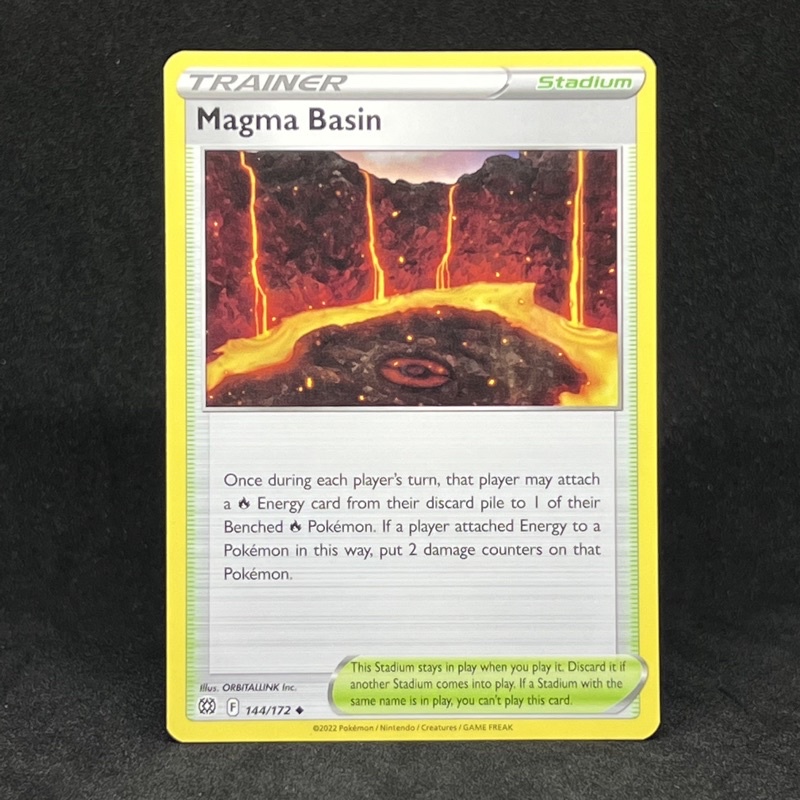 Pokemon TCG Magma Basin Uncommon 144/172 2022 Sword & Shield Brilliant ...
