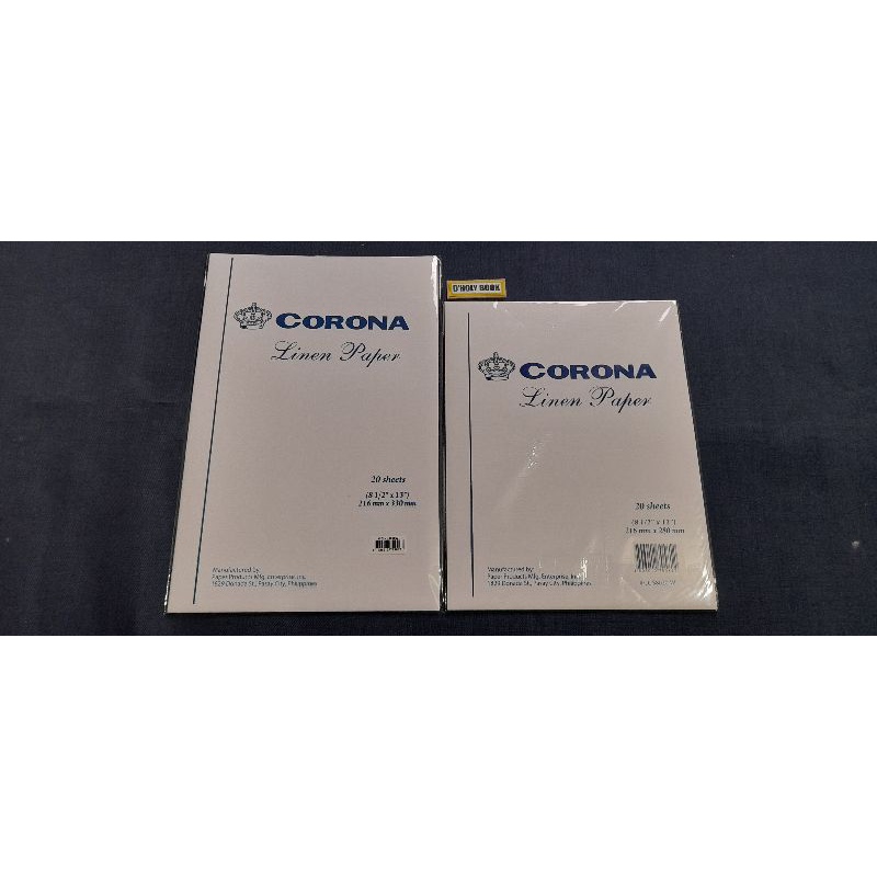 Corona Linen Paper-White 20pcs/pack | Shopee Philippines