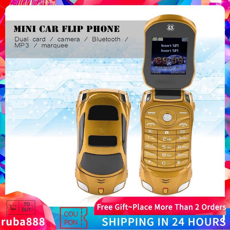 Ruba888 For Ferrari Car Phone Flip Keypad Model Mobile Cell 100V-240V ...