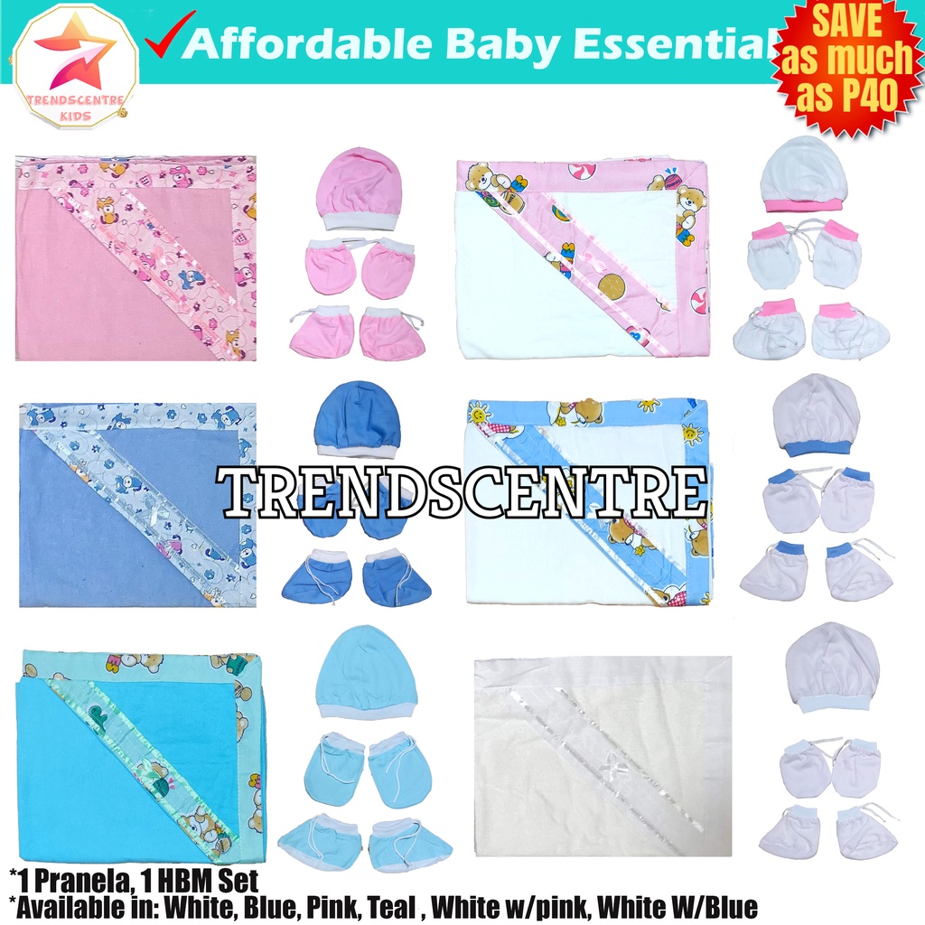 Pranela Blanket & Bonnet Set for Newborn Baby Hooded Receiving Pranella ...