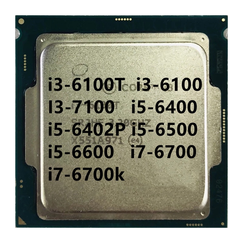 i3-6100T i3-6100 I3-7100 i5-6400 i5-6402P i5-6500 i5-6600 i7-6700 i7-6700k CPU Processor LGA ...