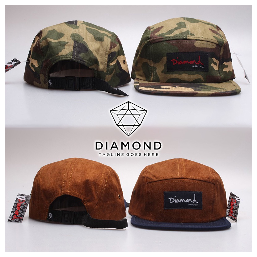 Diamond Hats Cap Plain Cap Snapback Cap | Shopee Philippines