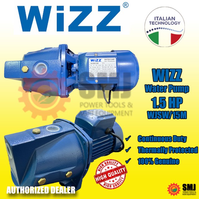 Wizz Jet Water Pump 1HP 1.5HP Shallow Self Priming 2HP Convertible | Shopee Philippines