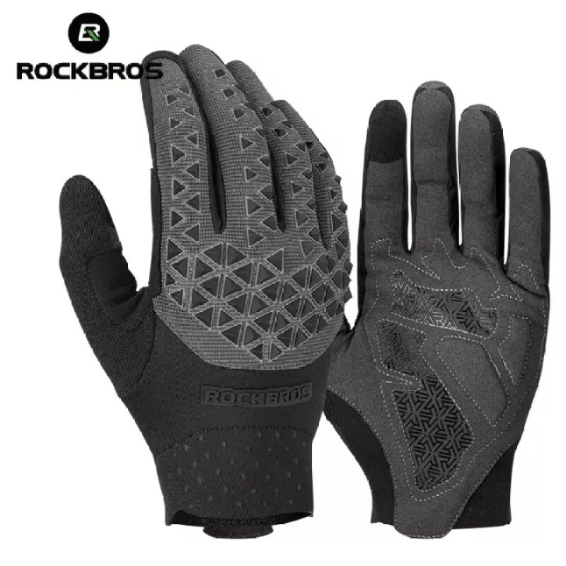 Rockbros Cycling Gloves Shockproof Wear Resistant Sbr Palm Pad Thicken ...