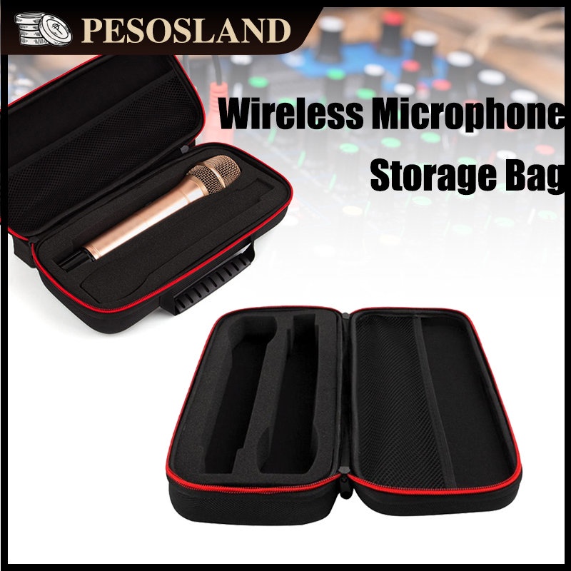 Portable Wireless Microphone Storage Bag Eva Microphone Carry Case ...