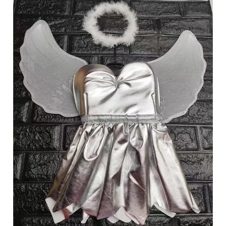 Fairy Tinkerbell&Angel With Pakpak Set Costume For Girls(6months-9yrs ...