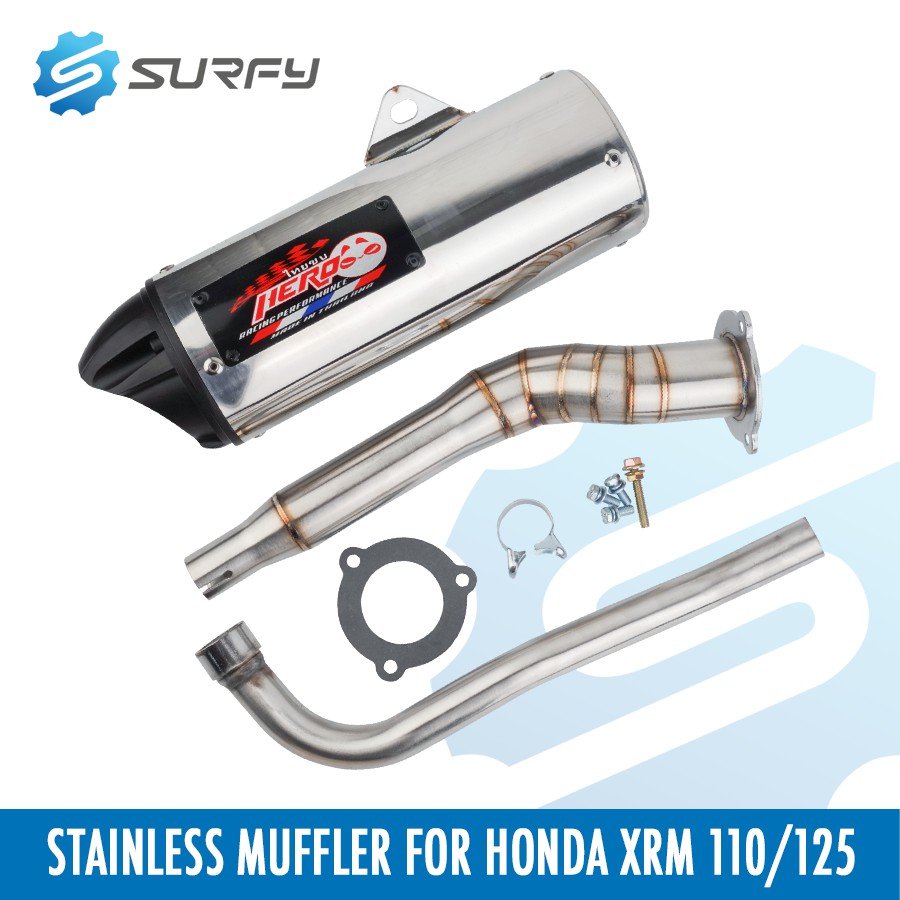 Racing Hero Power Pipes Big Elbow For Xrm 110 / 125 Stainless From ...