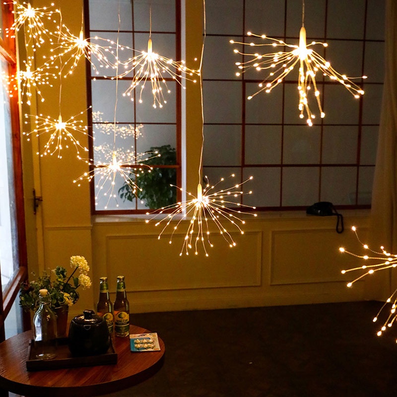 25 LED Firework Copper Wire Lamps AA Battery Box Fairy Light Christmas ...