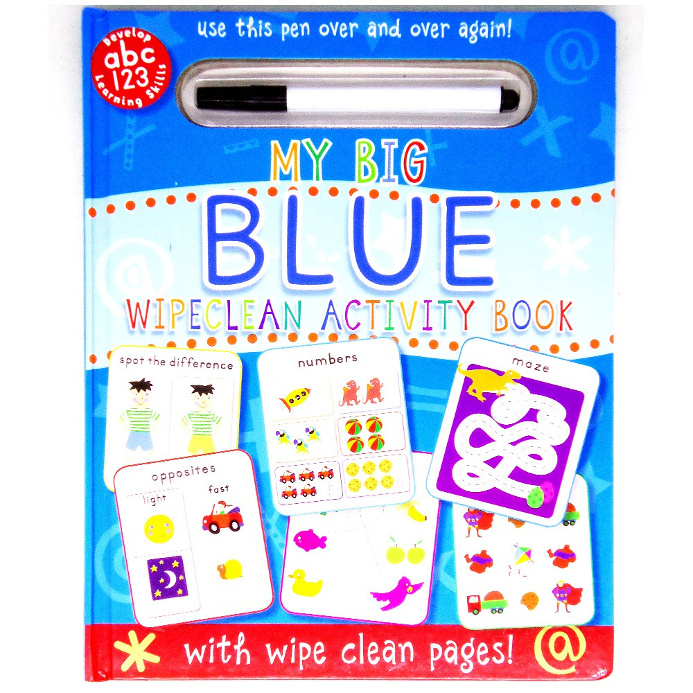 My Big BLUE Wipeclean Activity Book with wipe clean pages! (Use this ...