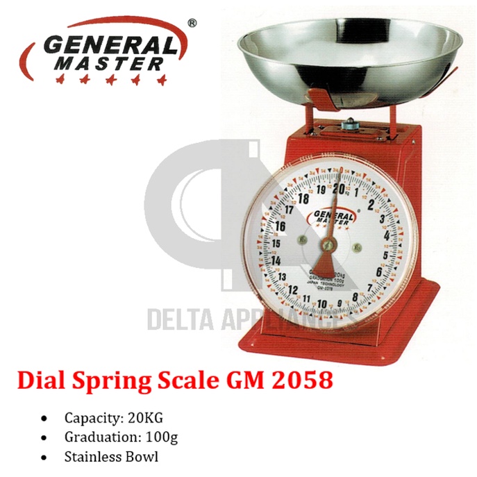 General Mater GM 2058 Dial Spring Scale General Master Weighing Scale ...