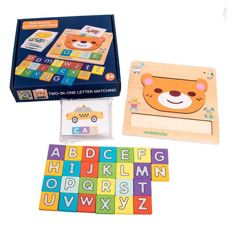 2IN1 LETTER MATCHING EDUCATIONAL TOY|ALPHABET EDUCATIONAL MONTESORI ...