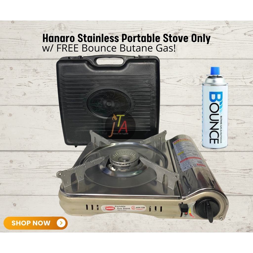 Authentic Hanaro Stainless Portable Stove with FREE 1 Bounce Butane Gas ...
