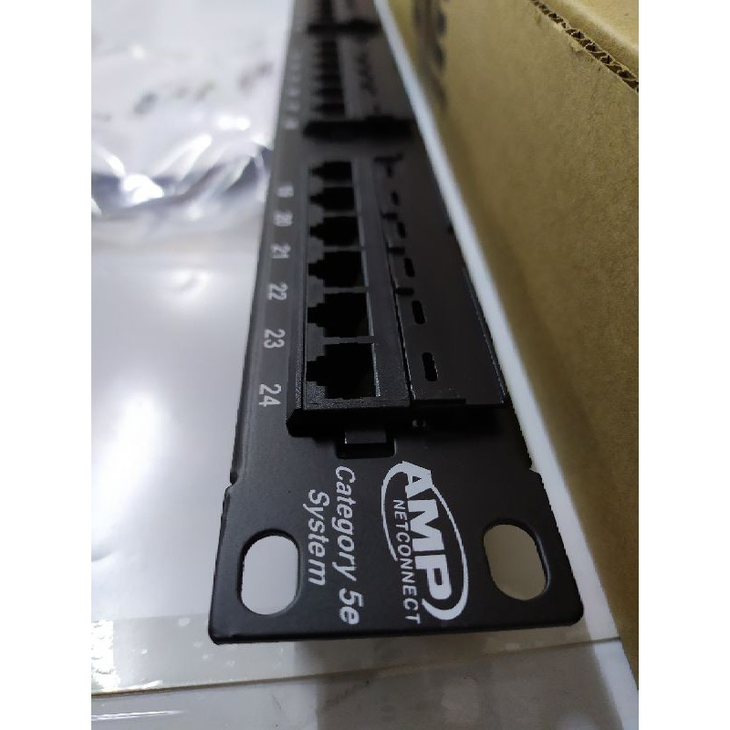 AMP/COMMSCOPE PATCH PANEL 24PORTS CAT5E | Shopee Philippines