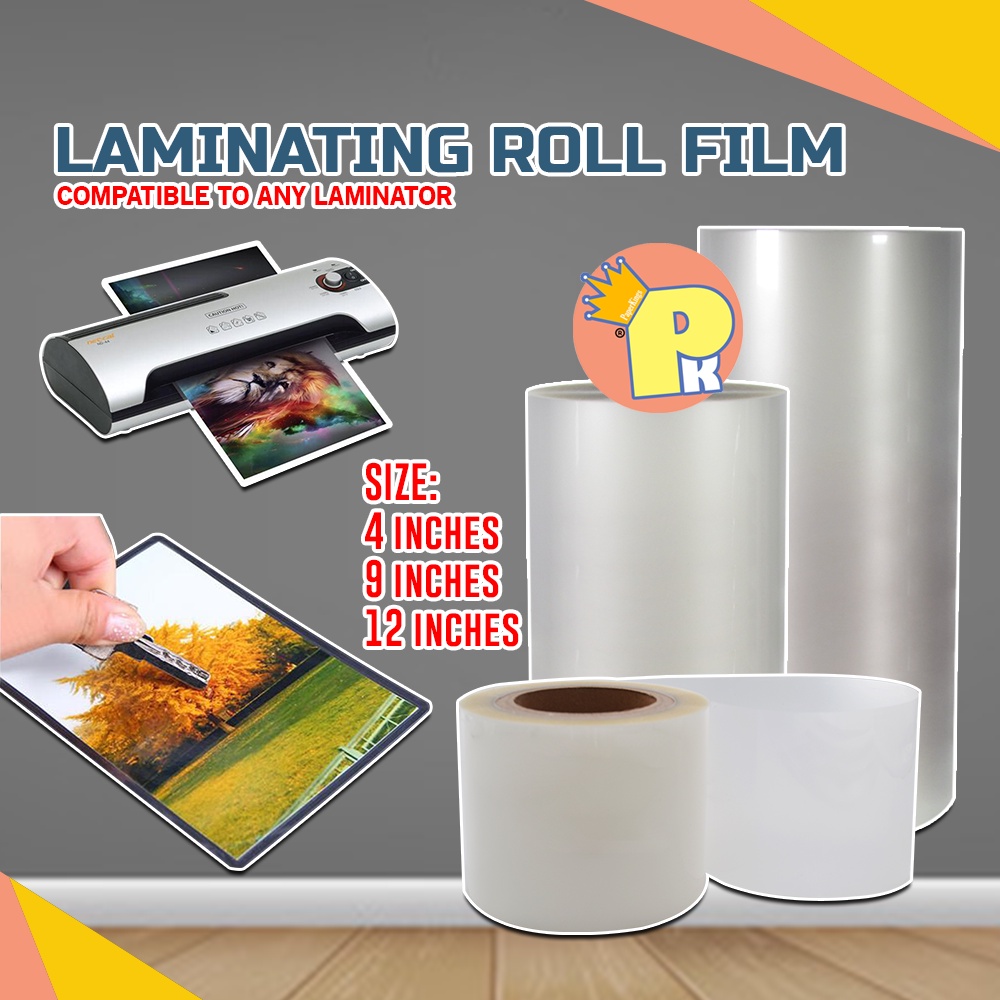 Laminating Film Roll 250 Microns 125 Microns 12 inch 9 inch 4 inch ...