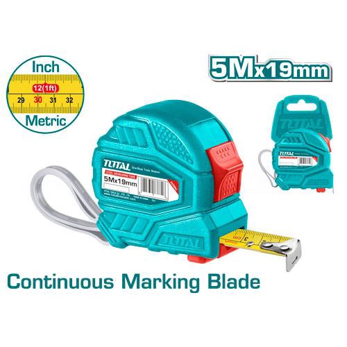 TOTAL Steel Measuring Tape 5m X 19mm (TMT126351) | Shopee Philippines