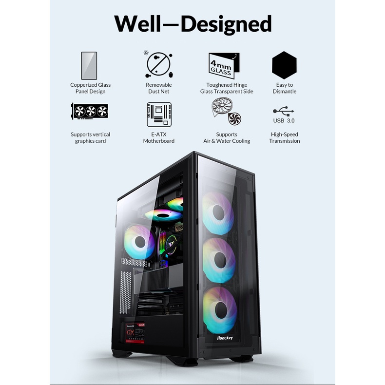 IPASON Gaming PC Core i5 12600KF Bundle 12600K Intel Processor RTX 3060 Graphics Card GDDR6 DDR5 ...