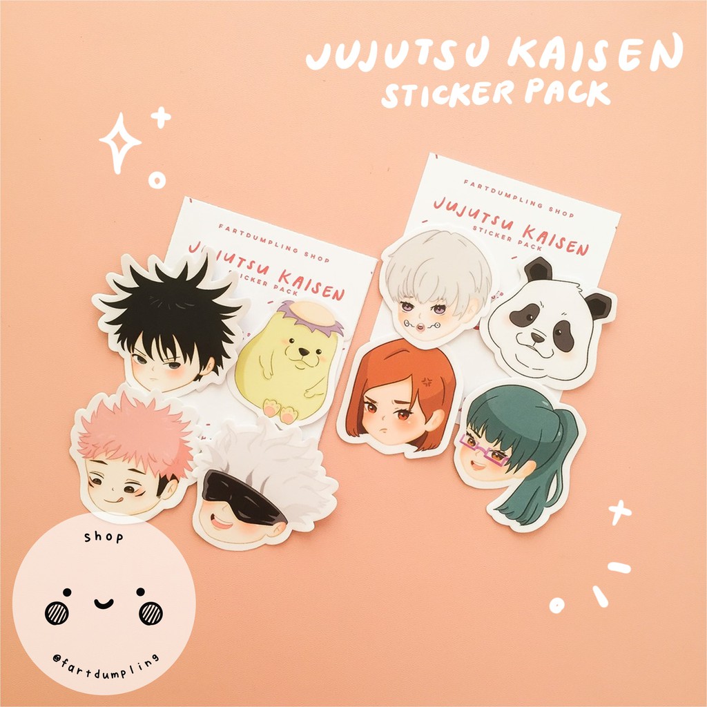 Jujutsu Kaisen JJK Sticker Pack (4 pcs.) | Shopee Philippines