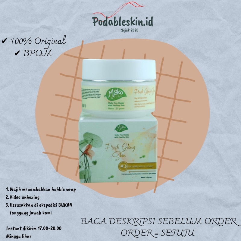 Ready Mako by Seris Fresh Glowy Skin Day & Night Cream Moisturizing ...