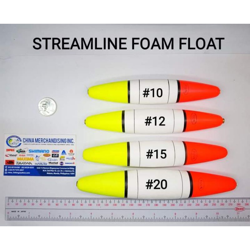 STREAMLINE FOAM FLOAT fishingcmi bobbers quality fishing tackle ...