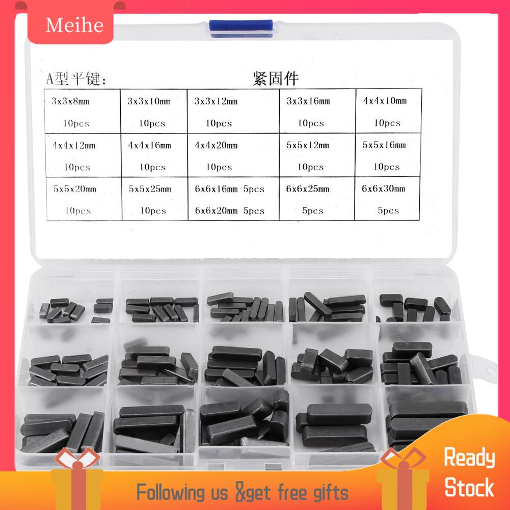 [Ready Stock] Meihe 140pcs Round Ended Feather Key Parallel Drive Shaft ...