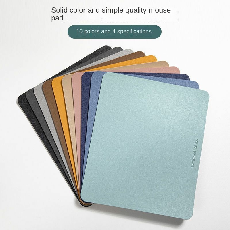 Leather Mouse Pad Solid Color Simple White Collar Office Laptop Student ...