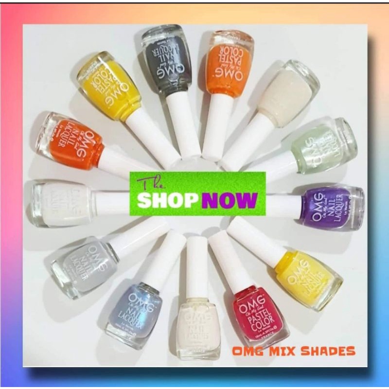 OMG Nail Polish MIXED Shades 10ml | Shopee Philippines