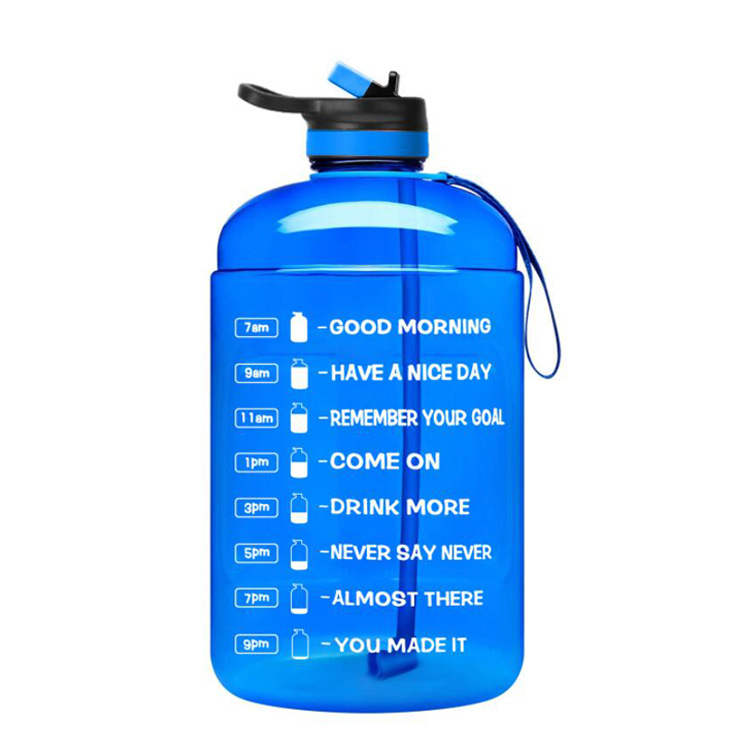3.78L Gallon Water Bottle With Locking Flip-Flop Lid Sport Gym Bottles ...